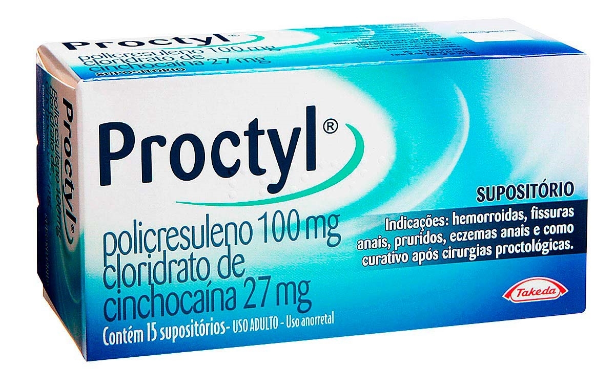 PROCTYL 15 SUPOSITORIOS P440256 - PROCTYL 100+27MG 15 SUPOSITORIOS ...