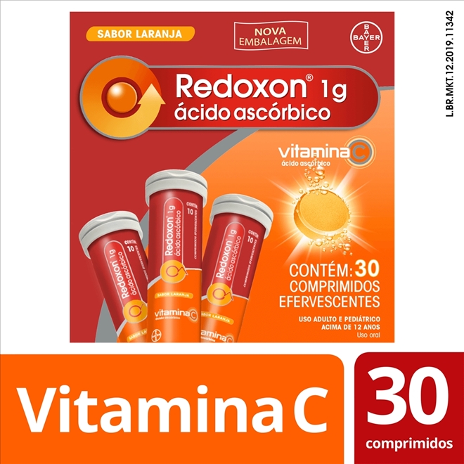 REDOXON 1GR TRIPLE PACK 30 COMPRIMIDOS EFERVECENTE - NAO INFORMADO