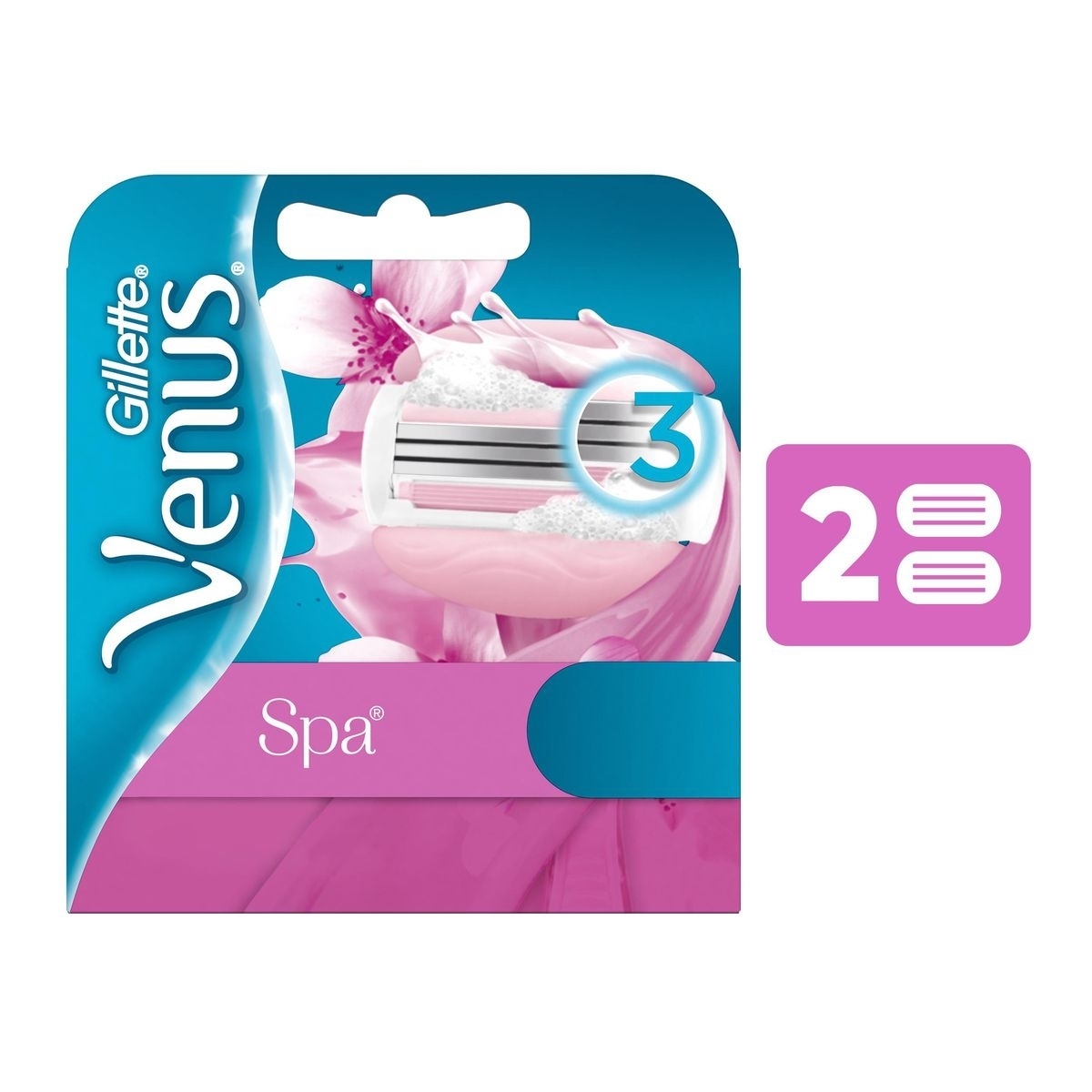 CARGA GILLETTE VENUS 3 SPA 2 UNIDADES - VENUS