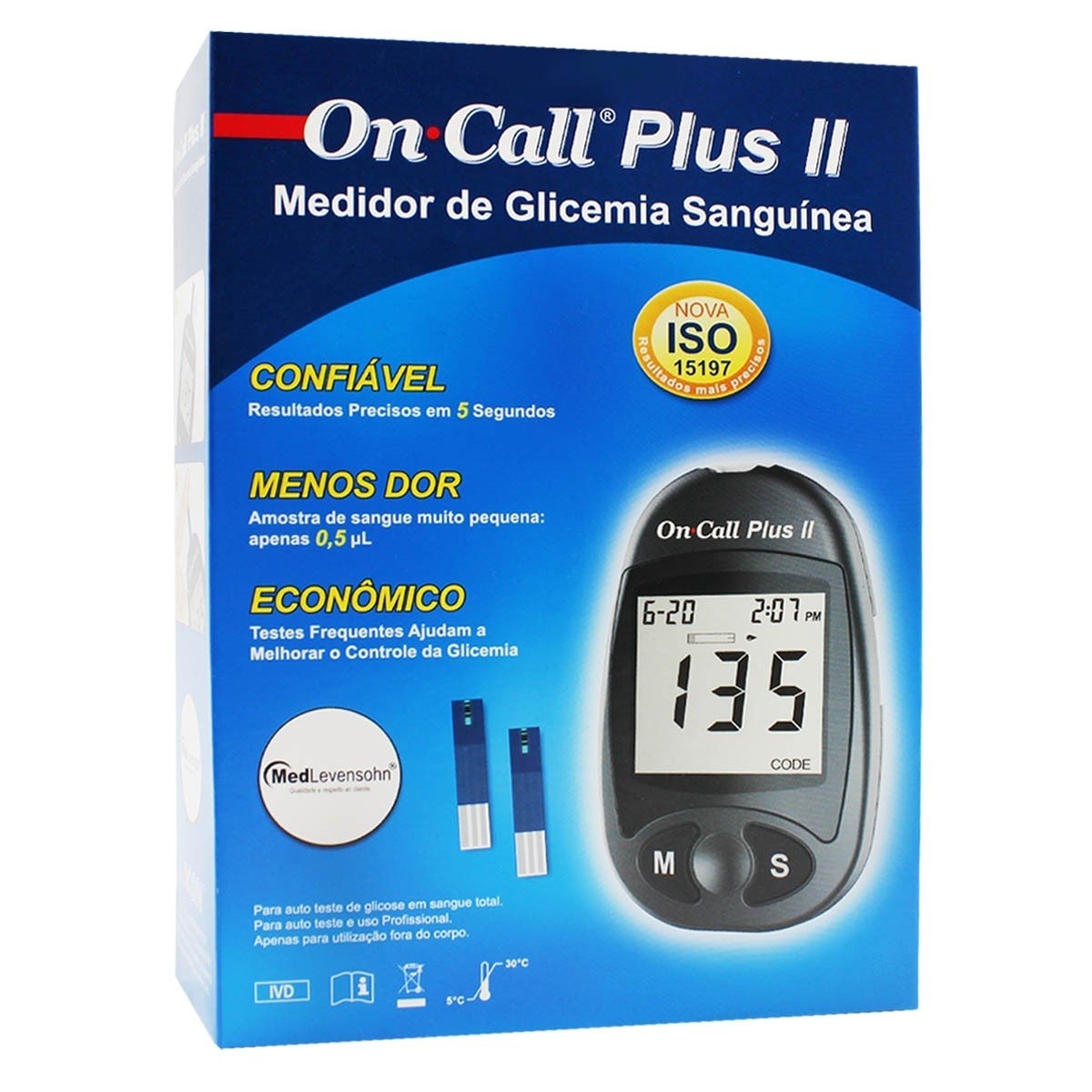 APARELHO ON CALL PLUS II SIMPLES - APARELHO MEDIDOR DE GLICEMIA ON CALL ...