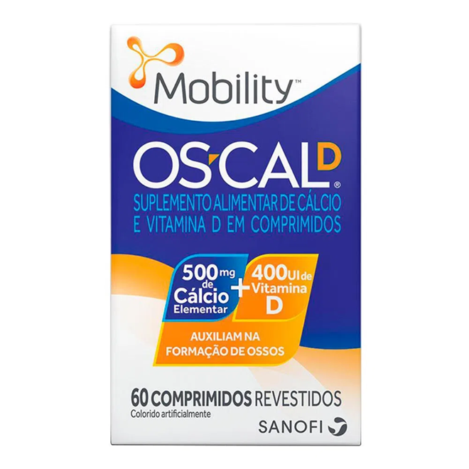 OSCAL D 500MG + VITAMINA D 400UI 60 COMPRIMIDOS - BIOLAB
