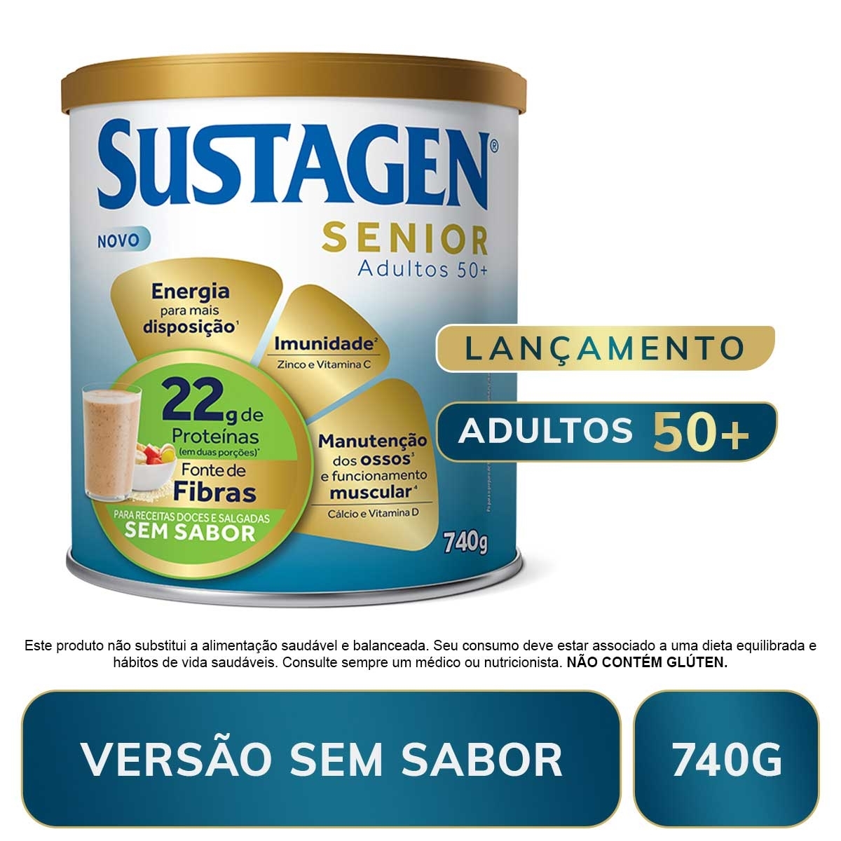 SUSTAGEN SENIOR SEM SABOR 370GR - SUSTAGEN SENIOR SEM SABOR 370GR ...