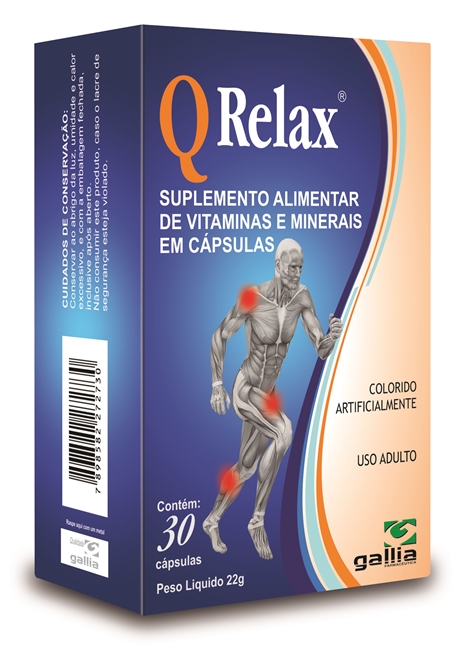 Q-RELAX 30 CAPSULAS GALLIA - Q-RELAX 30 CAPSULAS GALLIA - NÃO DEFINIDO