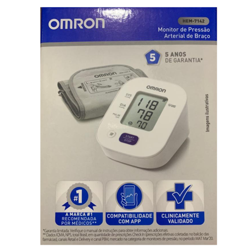 MONITOR DE PRESSAO ARTERIAL OMRON BRACO (REF:HEM-7142) - MONITOR DE ...